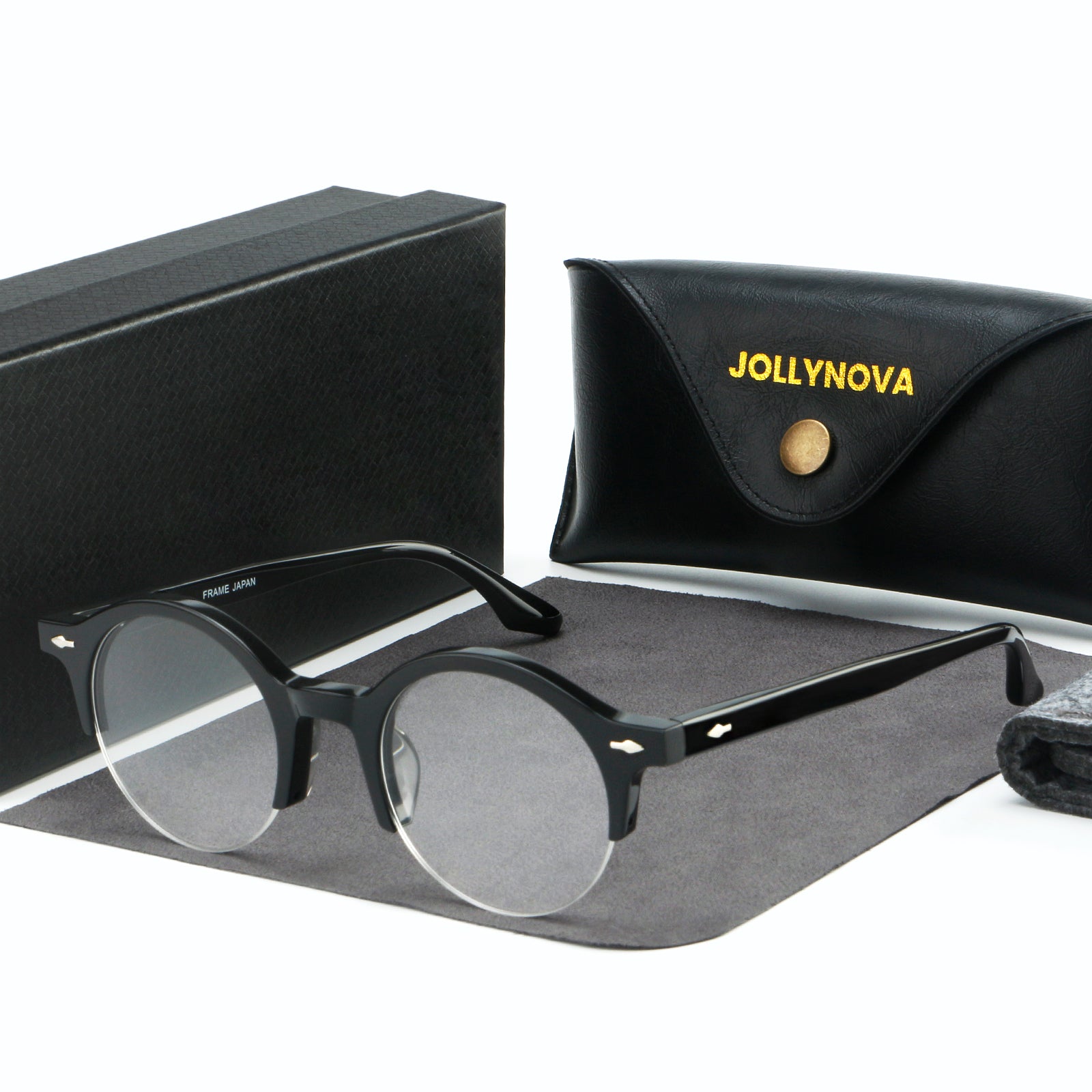 Ozlem Round Acetate Glasses Frame – Jollynova
