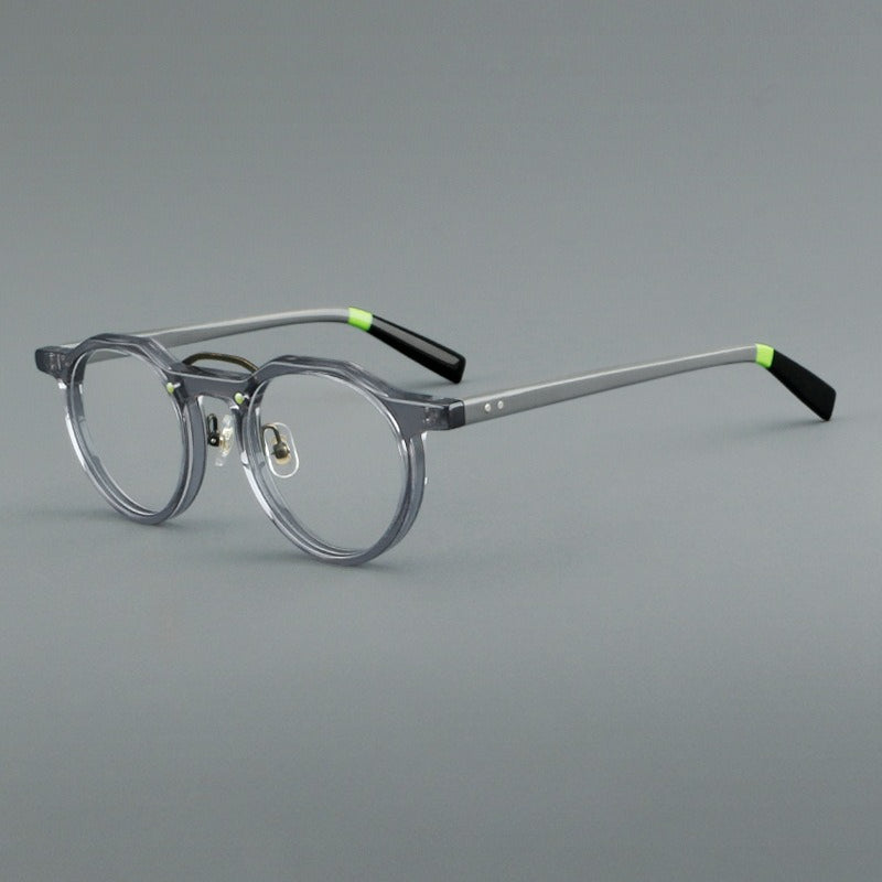 Ron Retro Round Acetate Glasses Frame – Jollynova