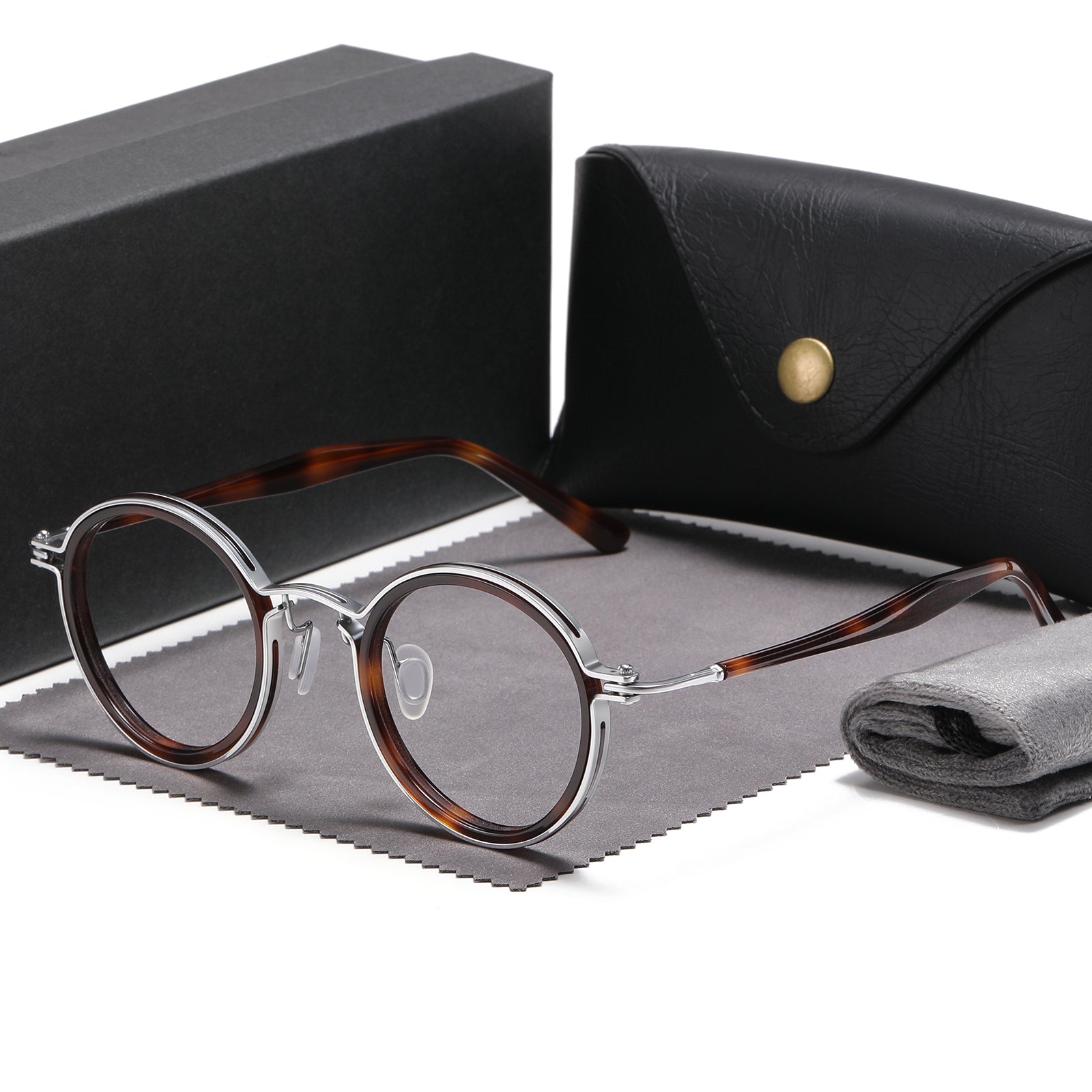 Tate Vintage Round Acetate Glasses Frame – Jollynova