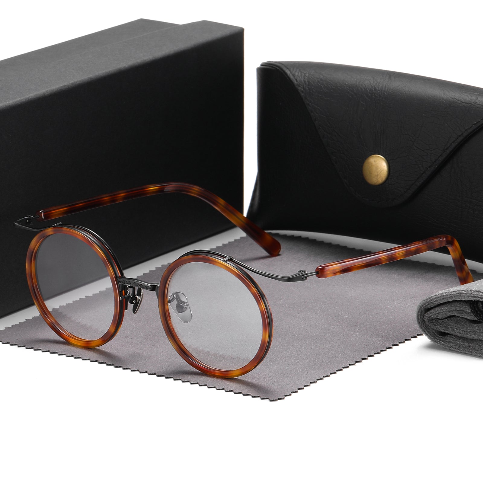 Mika Titanium Vintage Round Eyeglasses Frames – Jollynova