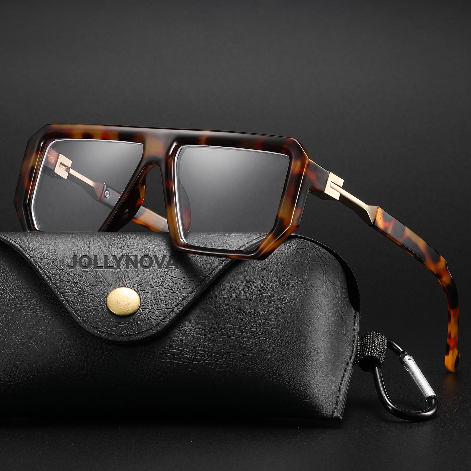 Spencer Irregular Hinged Leg Large Glasses Frame – Jollynova