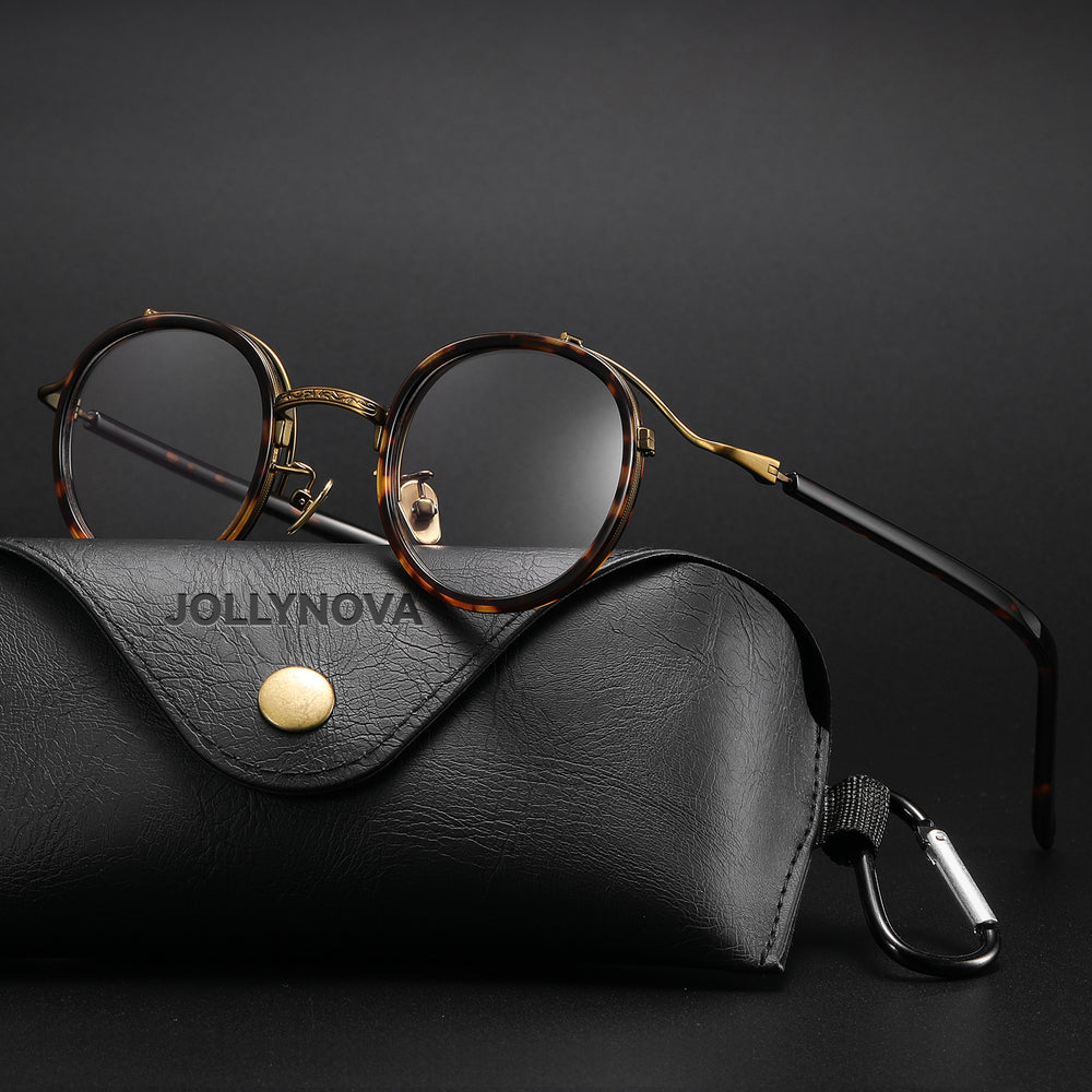 Hank Premium Series Vintage Acetate Round Glasses Frame – Jollynova