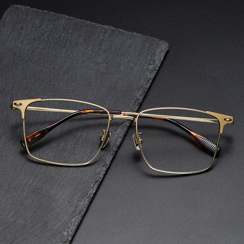 Teff Vintage Titanium Square Glasses Frame – Jollynova