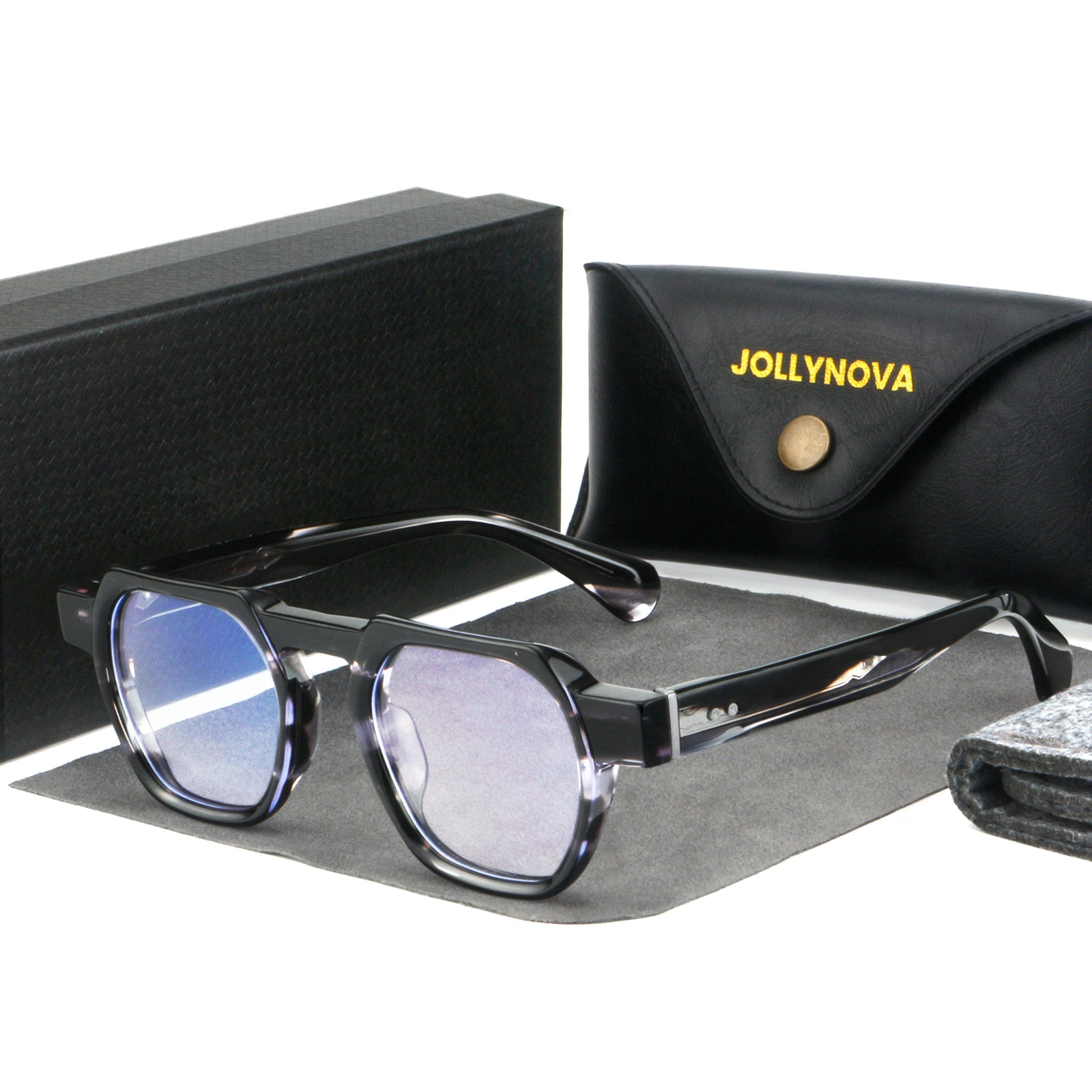 Shawn Vintage Geometric Acetate Eyeglasses Frame – Jollynova
