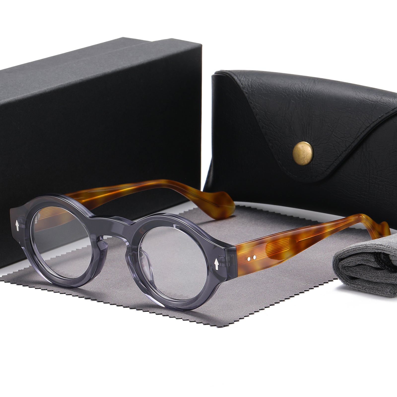 Yuki Vintage Round Acetate Eyeglasses Frames – Jollynova