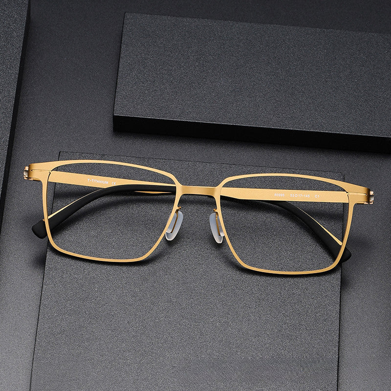 Large frame glasses frame German ic same Berlin 80995 screwless pure ...