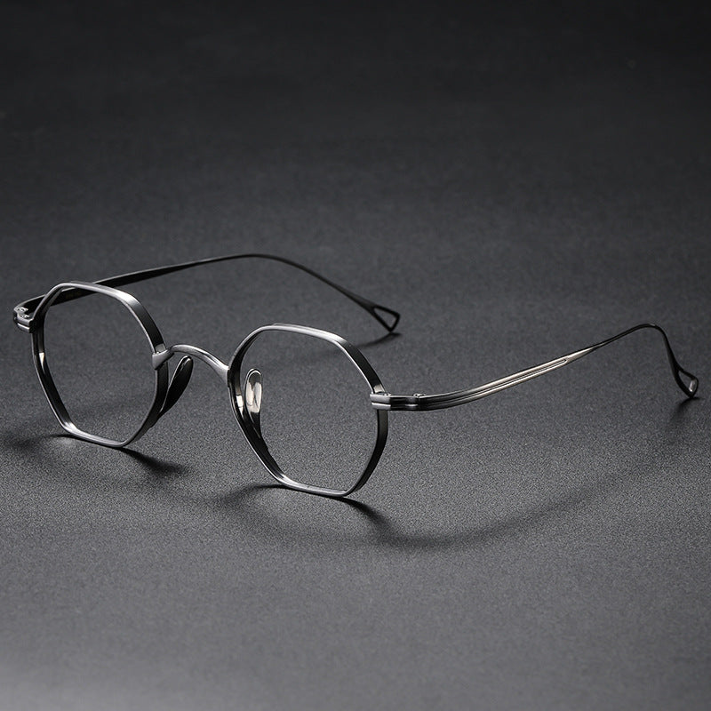 Eirik Titanium Geometric Glasses Frame – Jollynova