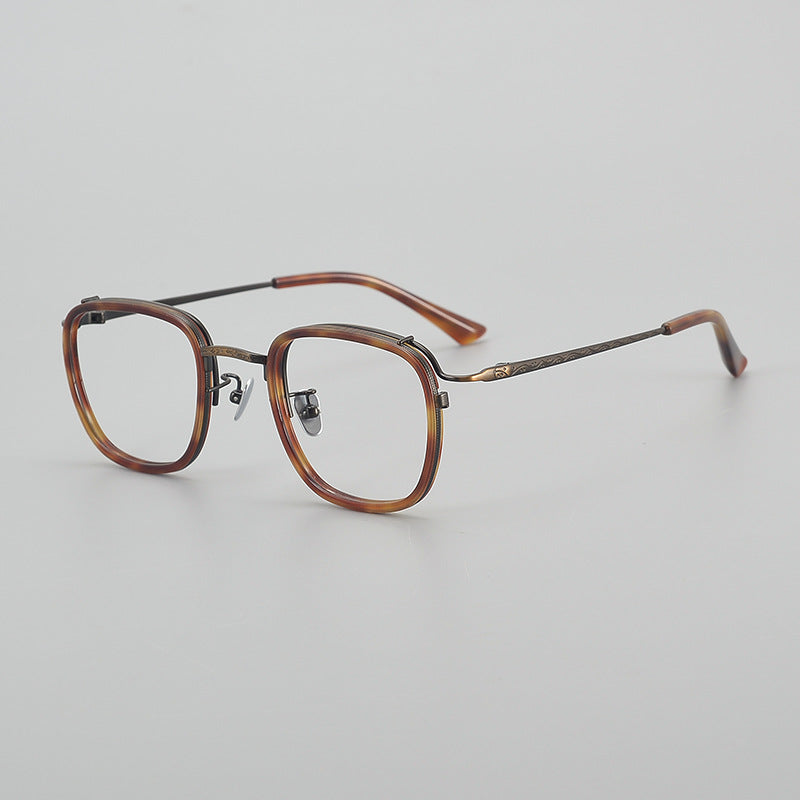Jovan Retro Titanium Square Glasses Frame – Jollynova