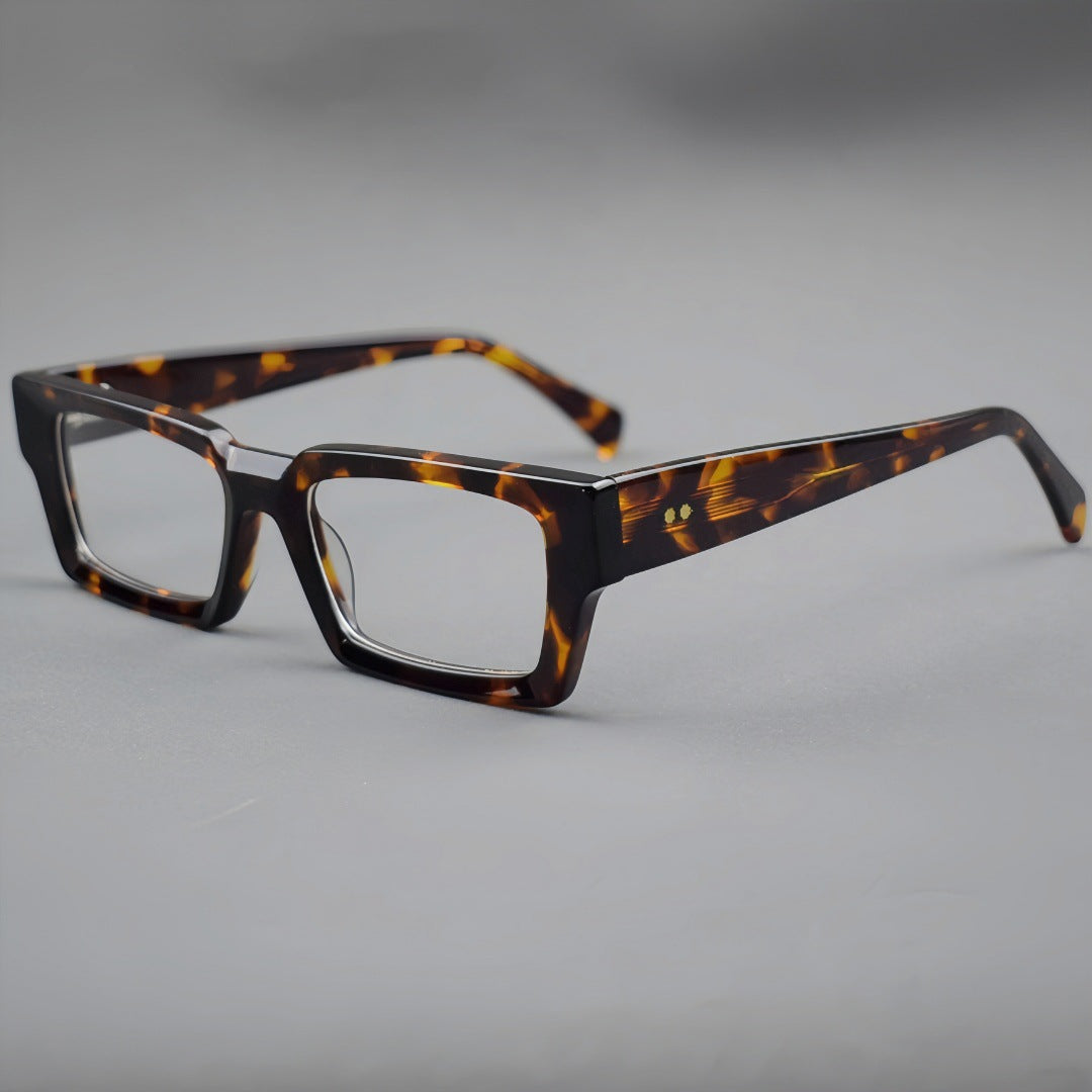Piller Retro Rectangle Acetate Glasses Frame – Jollynova