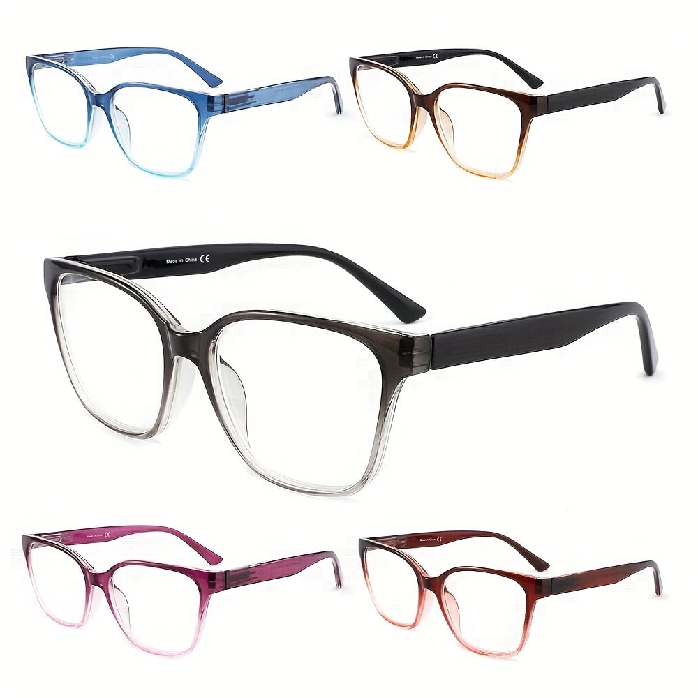 Reading Glasses Gradient Color Quality Readers With Comfort Spring Hin ...