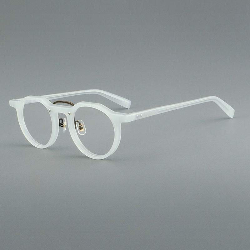 Ron Retro Round Acetate Glasses Frame – Jollynova