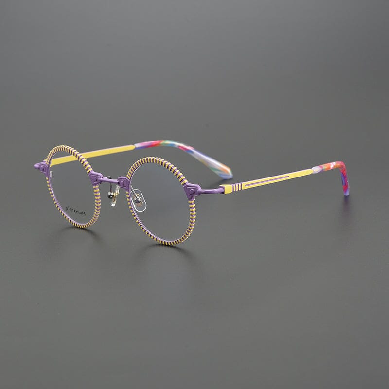 Bevin Round Titanium Glasses Frame – Jollynova