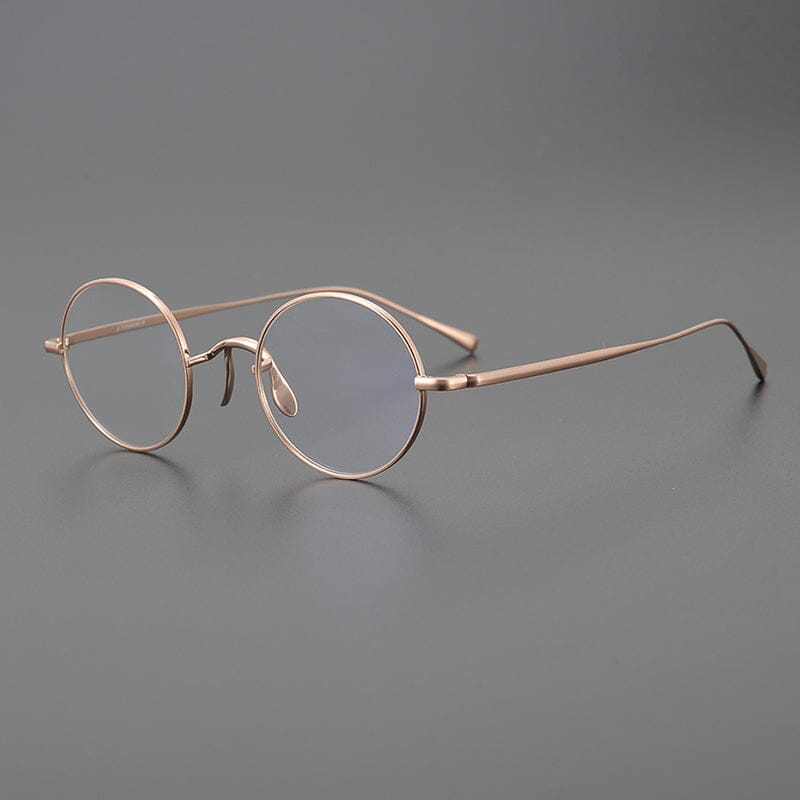 Biron Vintage Round Titanium Eyeglasses Frame – Jollynova