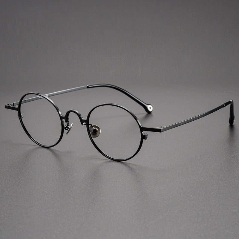 Briar Titanium Vintage Round Eyeglasses Frames – Jollynova