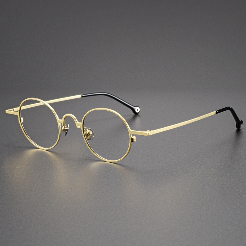 Briar Titanium Vintage Round Eyeglasses Frames – Jollynova