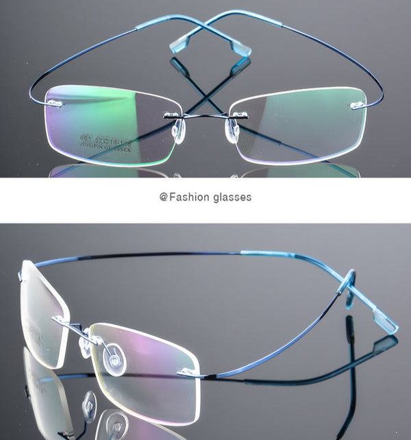 Business Ultra Light Titanium Alloy Ultra Elastic Metal Danyang Glasses