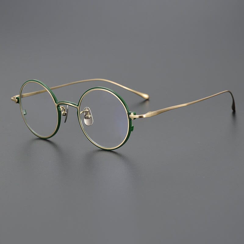 Chris Vintage Round Titanium Eyeglasses Frame – Jollynova