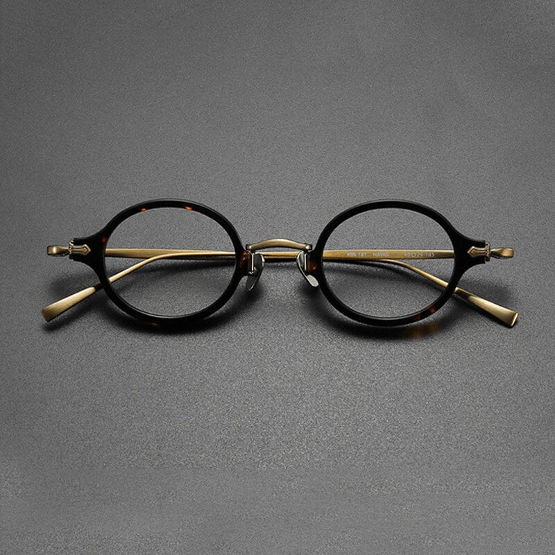 Drew Round Titanium Glasses Frame – Jollynova