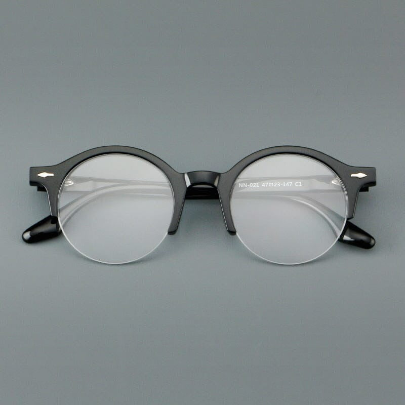 Ozlem Round Acetate Glasses Frame – Jollynova