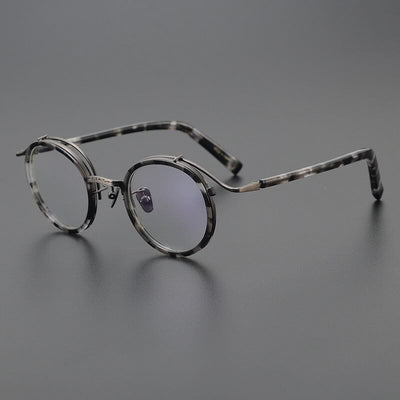 Hank Premium Series Vintage Acetate Round Glasses Frame – Jollynova