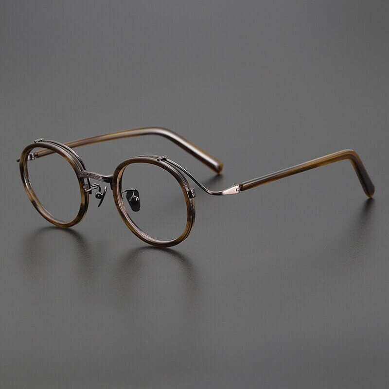 Hank Premium Series Vintage Acetate Round Glasses Frame – Jollynova