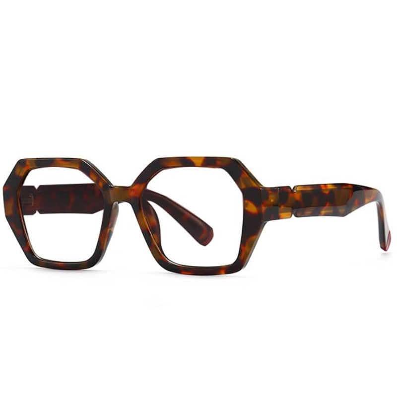 Jodie Retro Neon Polygon Glasses Frame – Jollynova