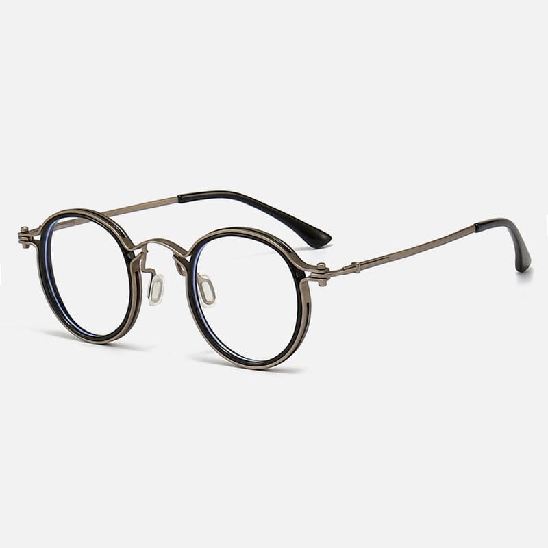 Kay Retro Round Optical Metal Glasses Frame – Jollynova