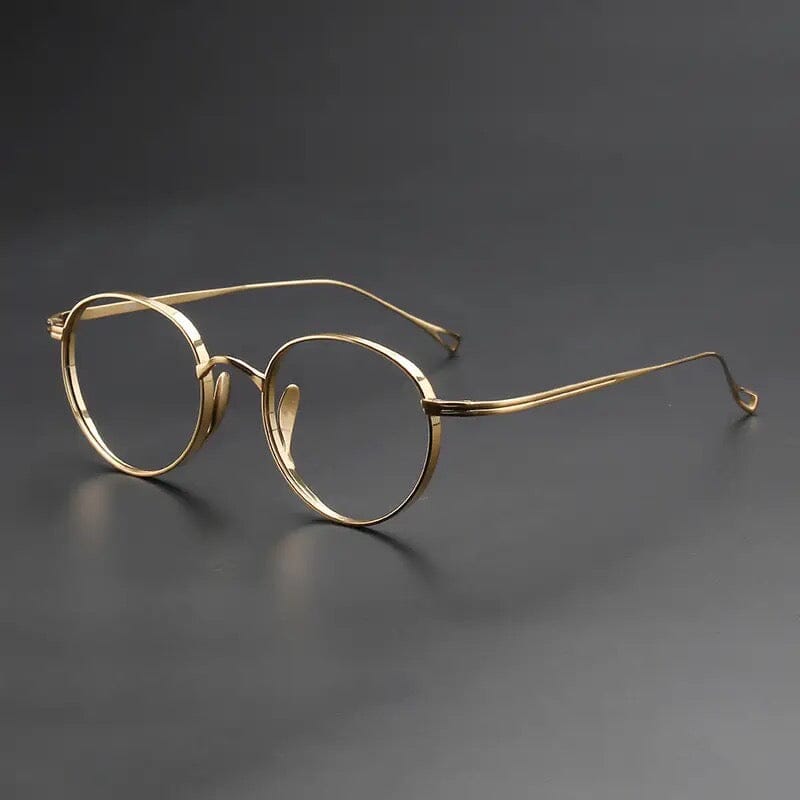 Monroe Titanium Round Glasses Frame – Jollynova