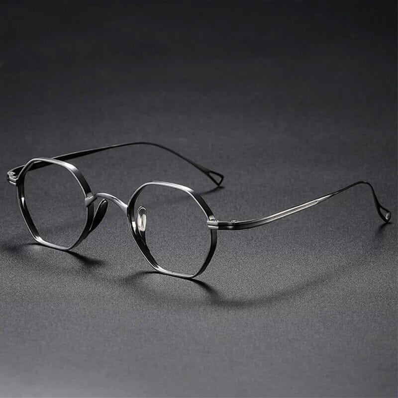 Monroe Titanium Round Glasses Frame – Jollynova