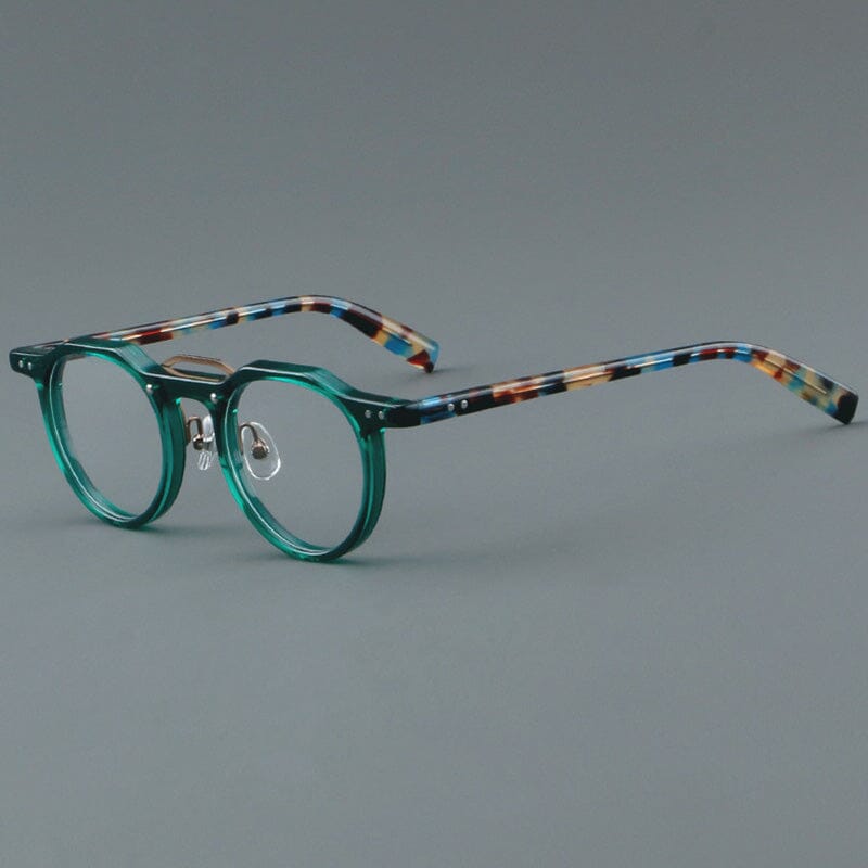 Ron Retro Round Acetate Glasses Frame – Jollynova