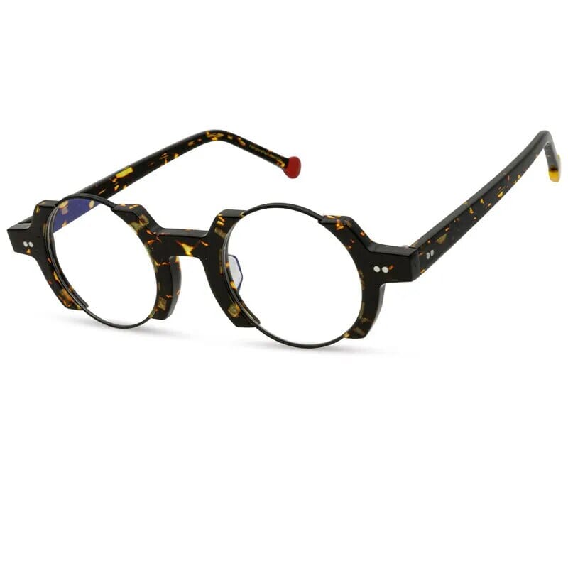 Sinjin Round Acetate Personalized Eyeglasses Frames – Jollynova