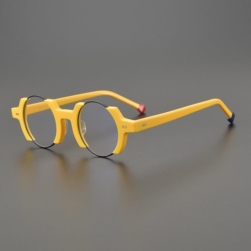 Sinjin Round Acetate Personalized Eyeglasses Frames – Jollynova