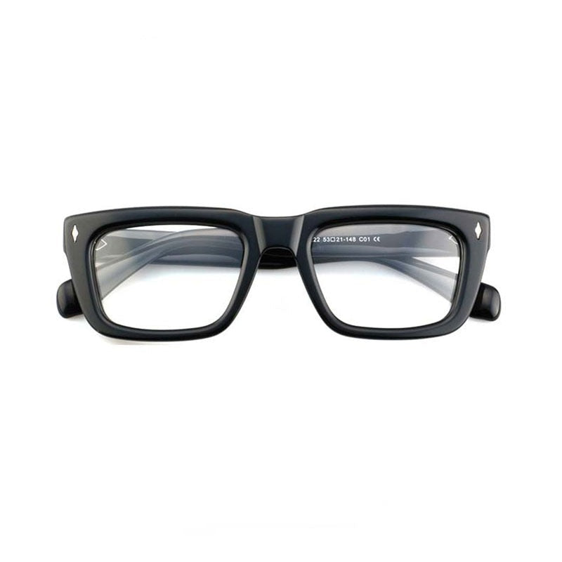 Sutton Retro Rectangle Acetate Glasses Frame – Jollynova
