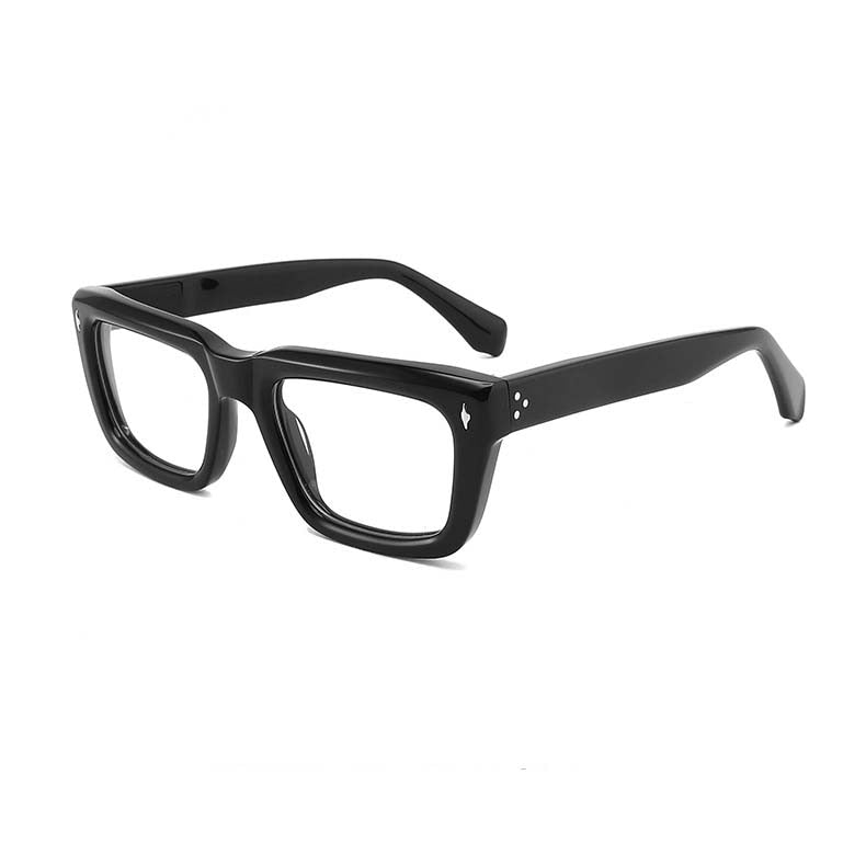 Sutton Retro Rectangle Acetate Glasses Frame – Jollynova