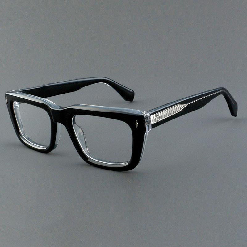 Majeed Retro Rectangle Acetate Glasses Frame – Jollynova