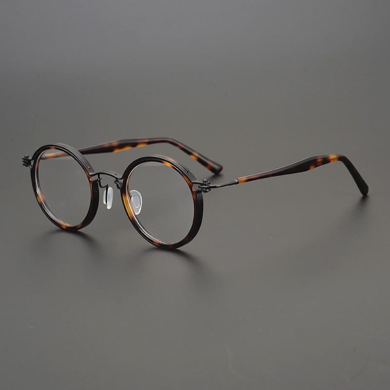 Tate Vintage Round Acetate Glasses Frame – Jollynova