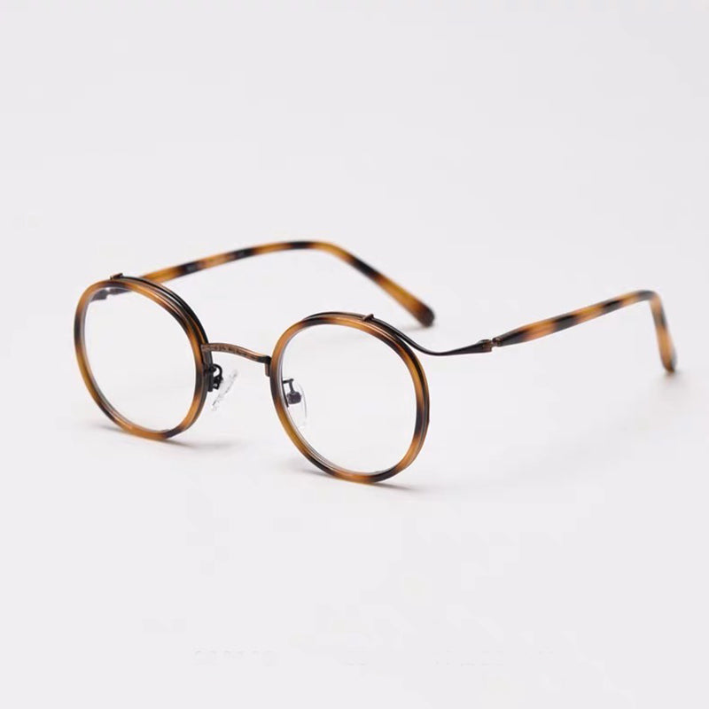 Will TR90 Punk Retro Round Glasses Frame – Jollynova