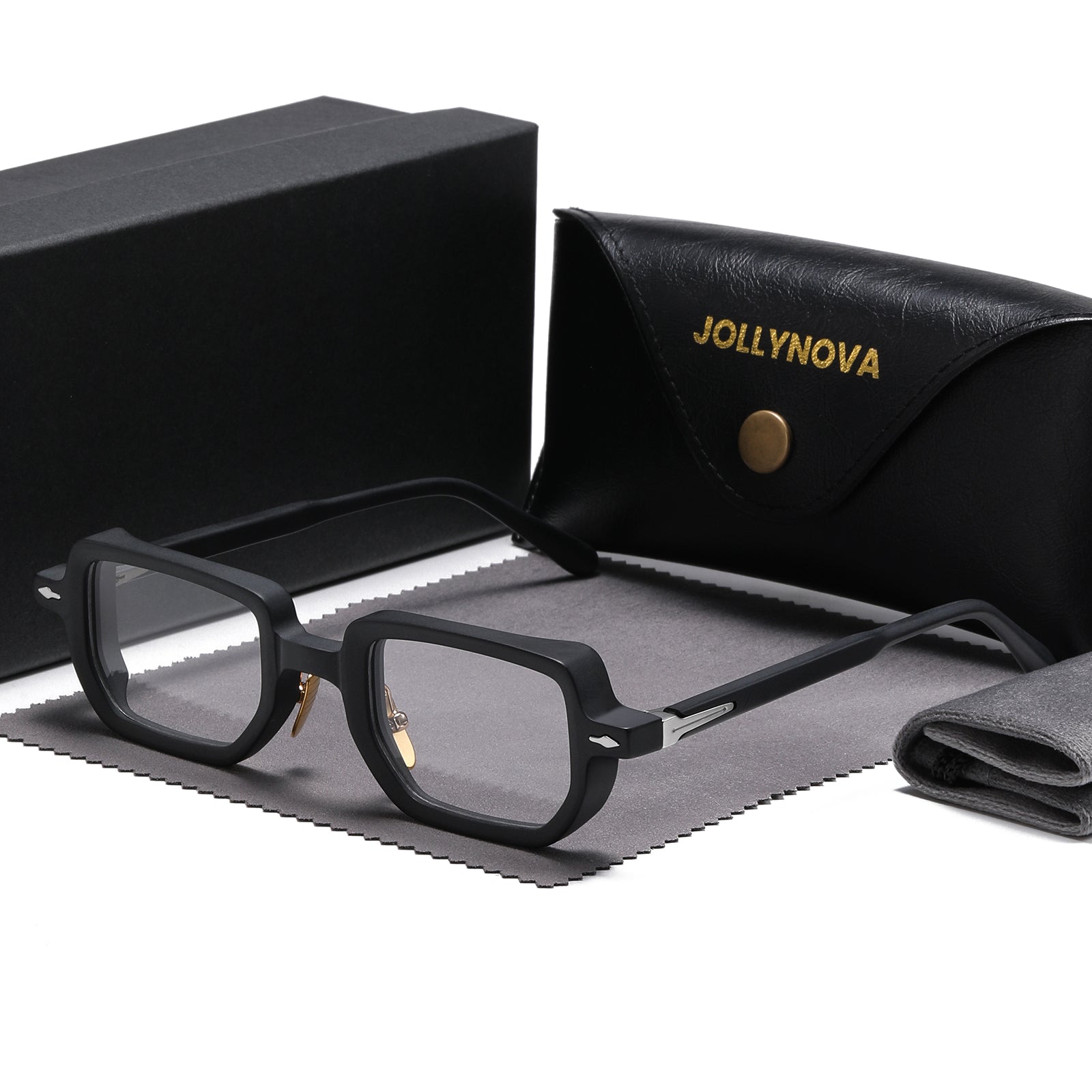Gibbon Retro Rectangle Glasses Frame – Jollynova