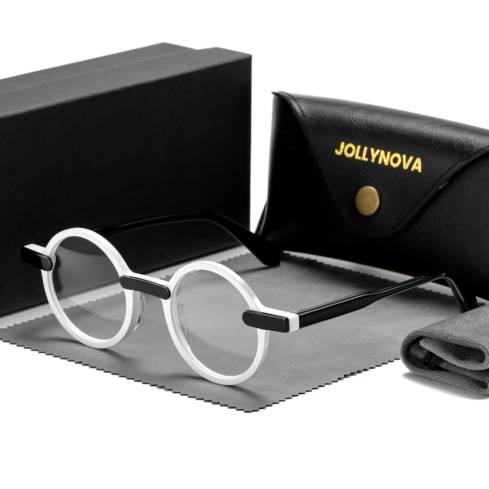 Arlo Retro Round Acetate Eyeglasses Frame – Jollynova