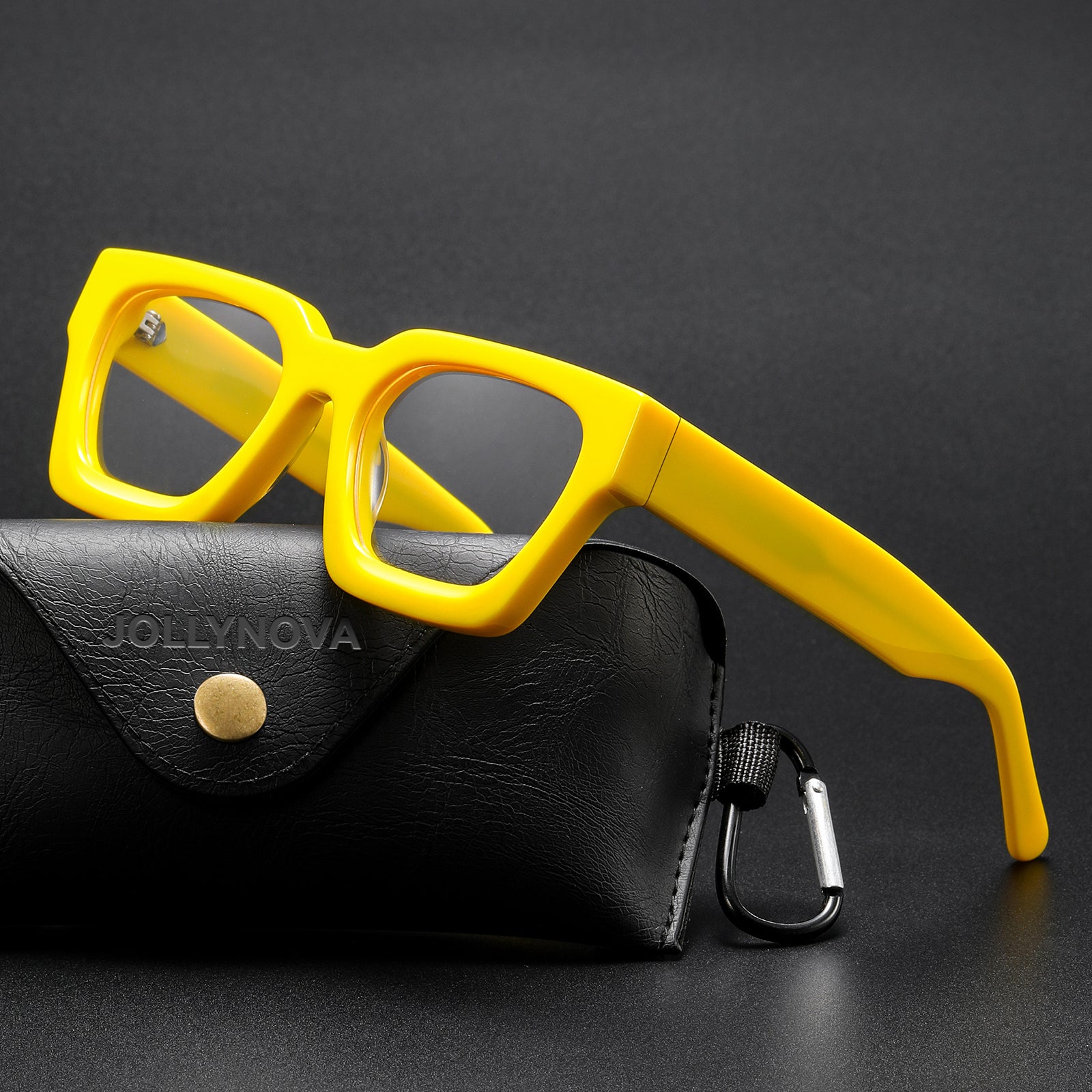Lew Vintage Square Acetate Glasses Frame – Jollynova