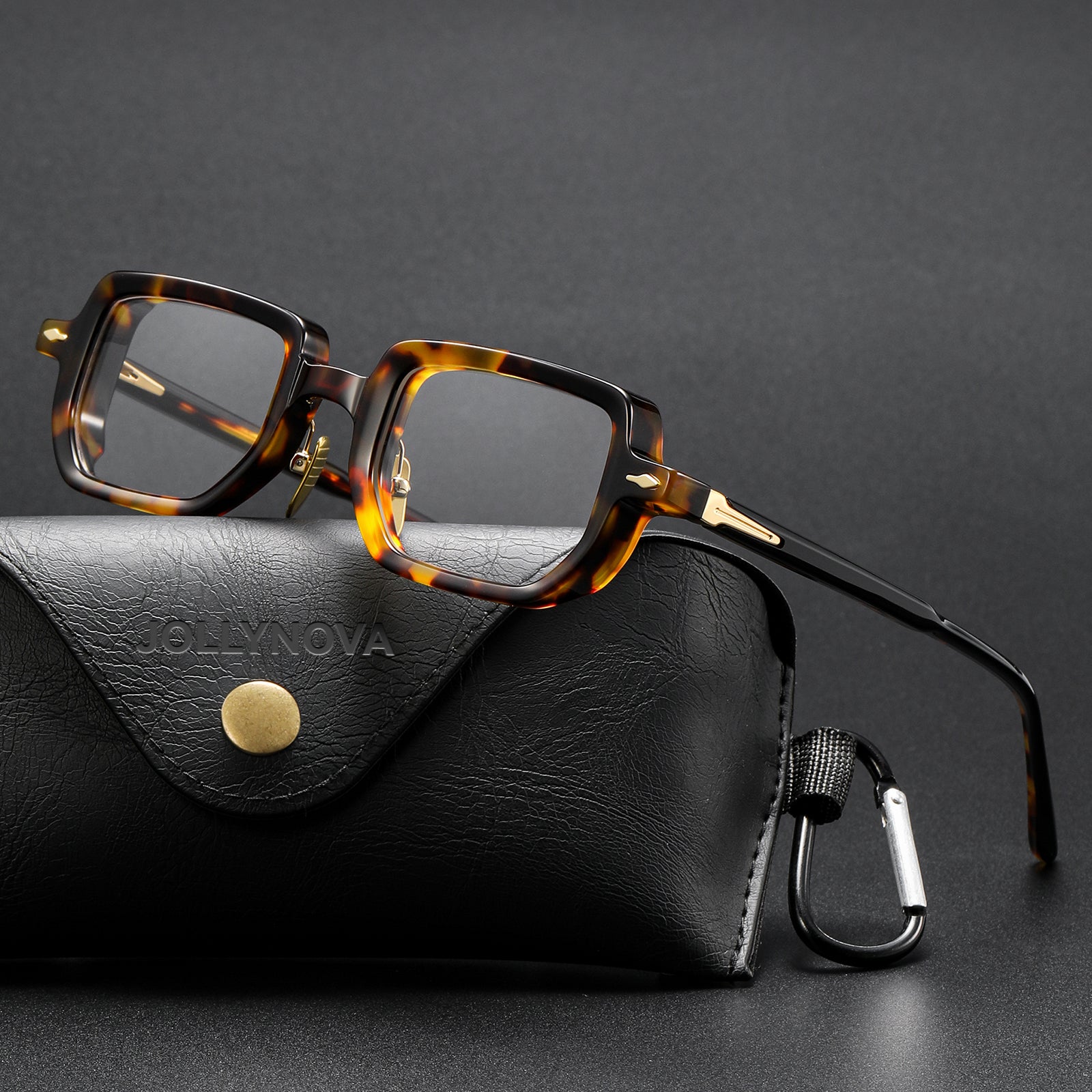 Gibbon Retro Rectangle Glasses Frame – Jollynova