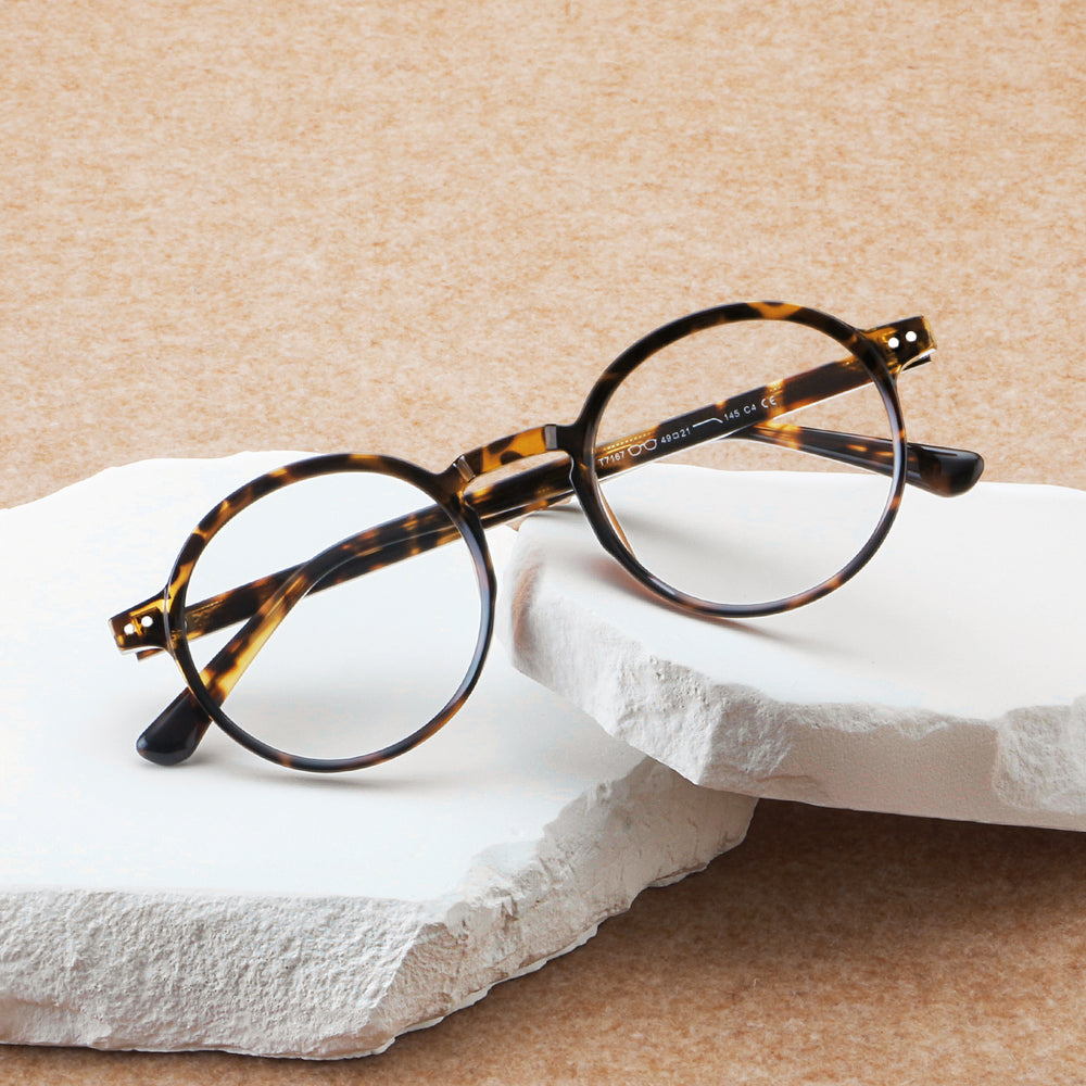 Mindy Vintage TR90 Round Eyeglasses – Jollynova