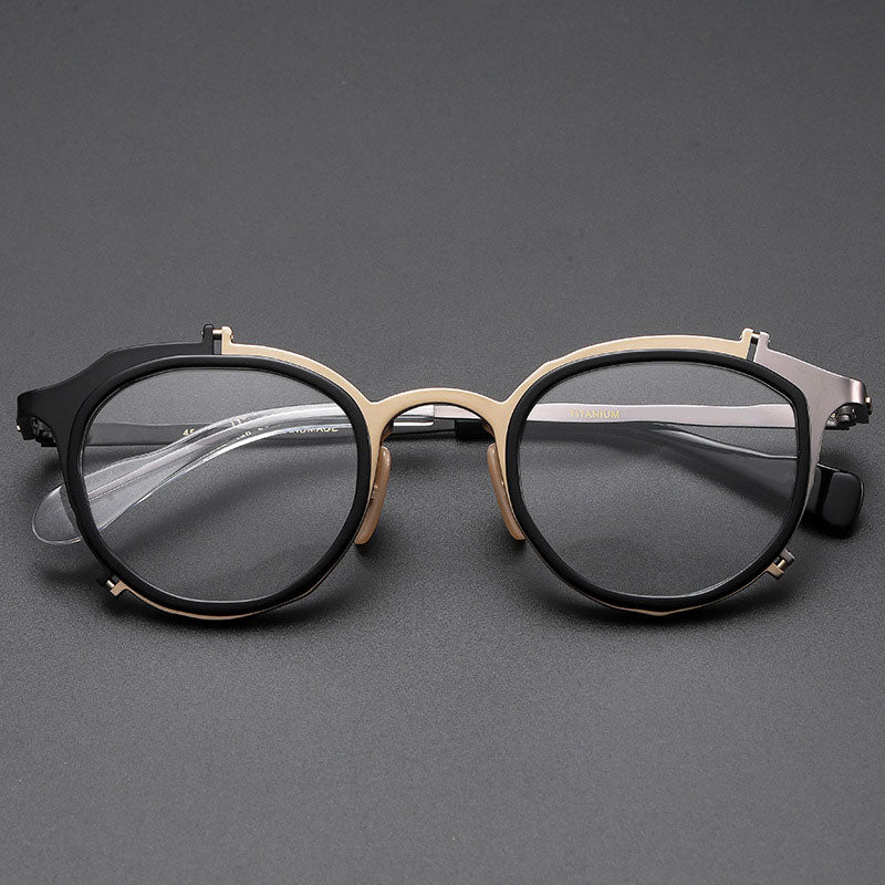 Wren Titanium Retro Hand Made Glasses Frame – Jollynova