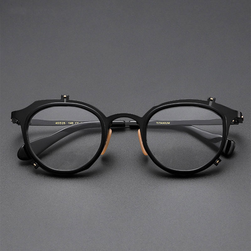 Wren Titanium Retro Hand Made Glasses Frame – Jollynova